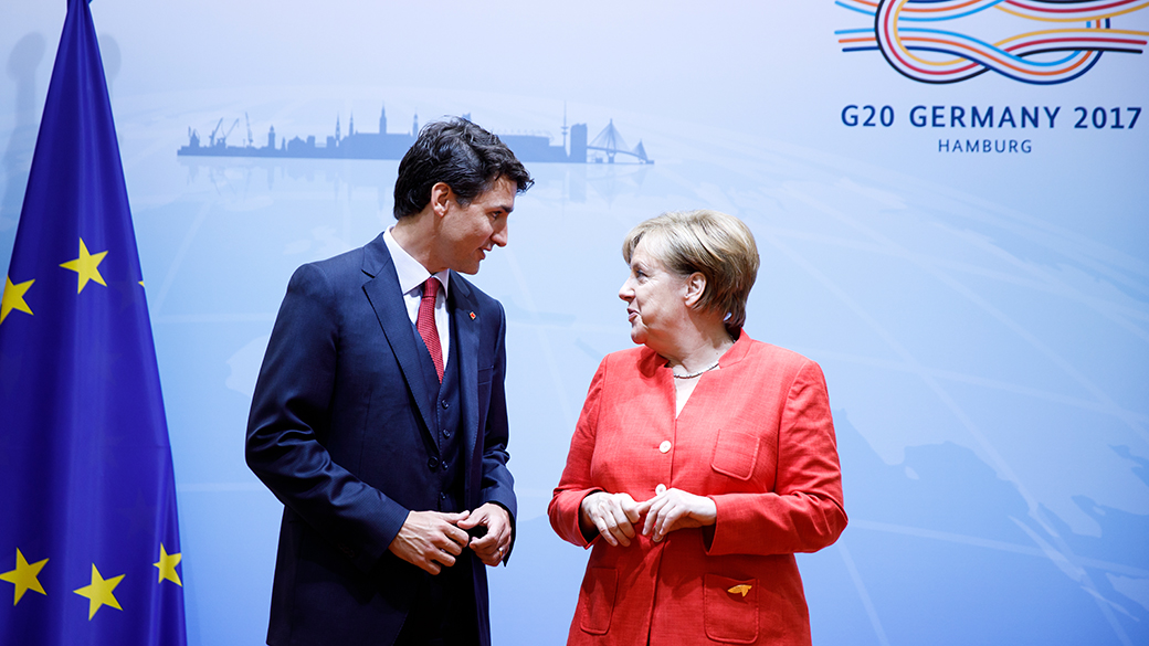 Prime Minister Justin Trudeau meets with Chancellor Angela Merkel of ...