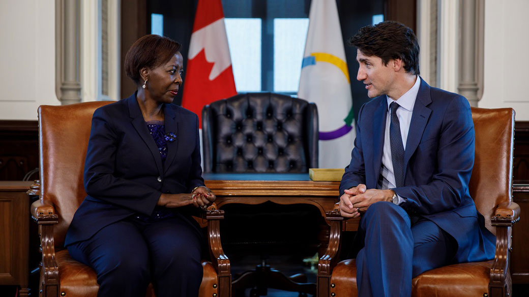 Prime Minister Justin Trudeau meets with the Secretary General of the ...