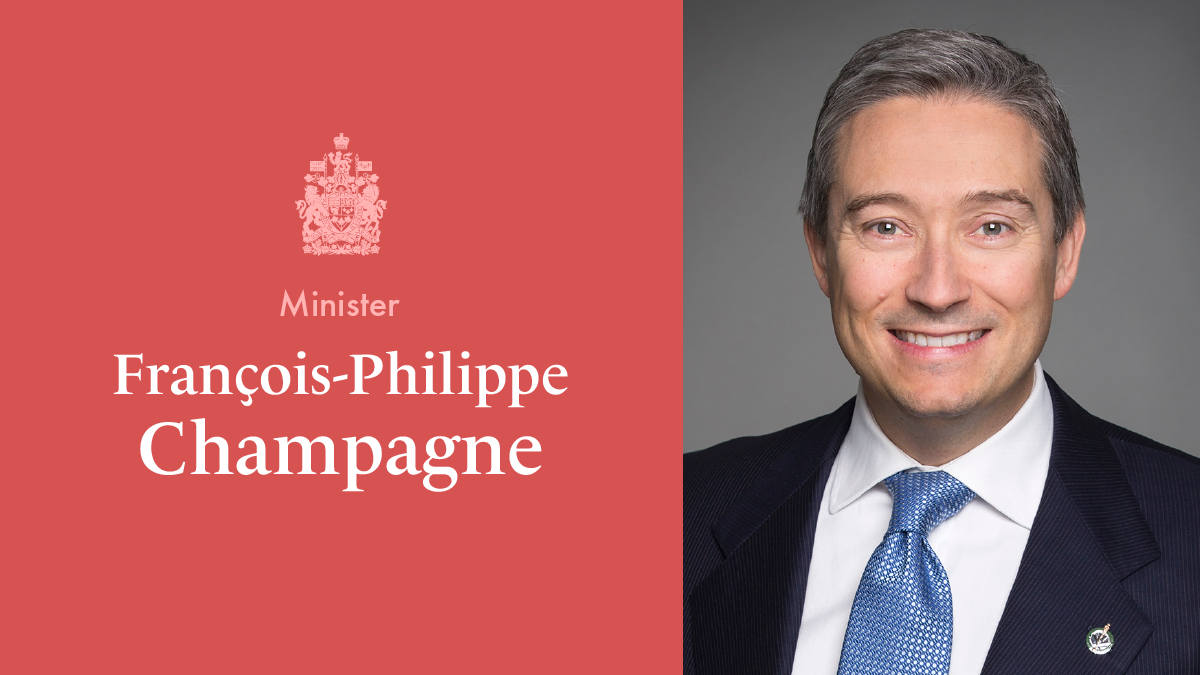 The Honourable François-Philippe Champagne | Prime Minister of Canada