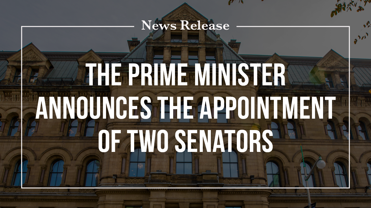 The Prime Minister announces the appointment of two Senators | Prime ...