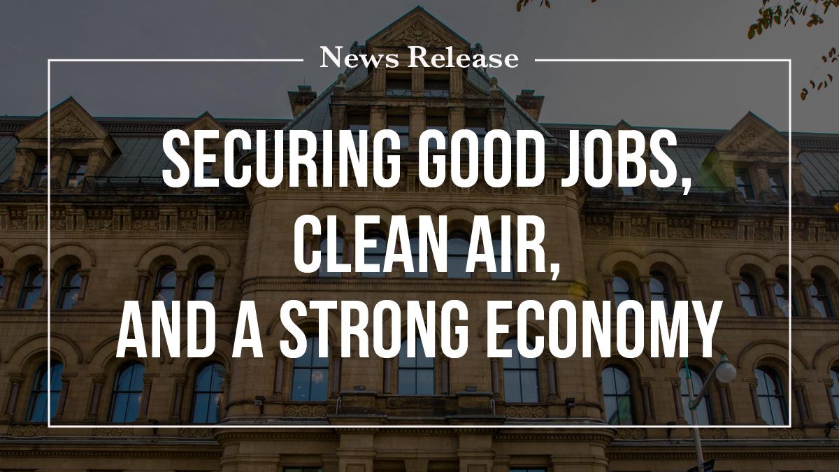 Securing good jobs, clean air, and a strong economy | Prime Minister of ...
