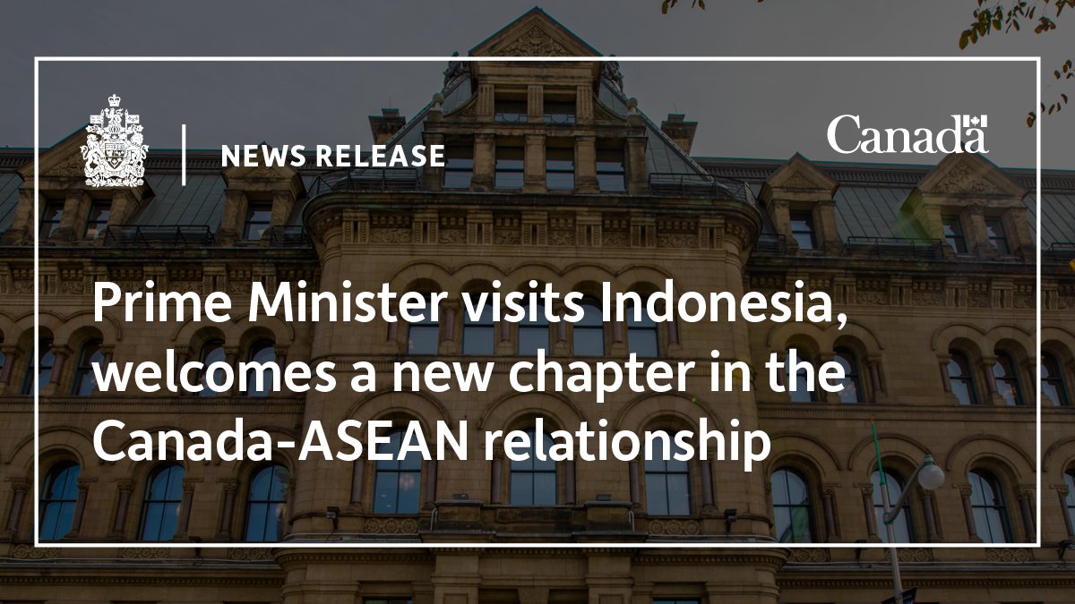 Prime Minister visits Indonesia, welcomes a new chapter in the Canada ...