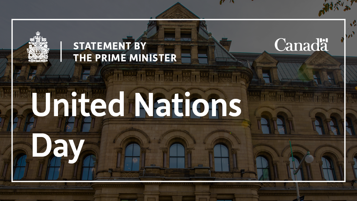 Statement by the Prime Minister on United Nations Day | Prime Minister ...