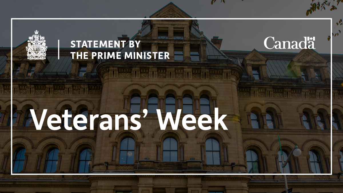 Statement by the Prime Minister on Veterans’ Week | Prime Minister of ...