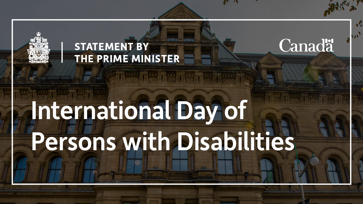 Statement by the Prime Minister on the International Day of Persons ...
