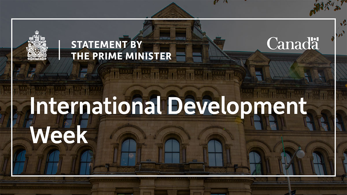 Statement by the Prime Minister on International Development Week ...
