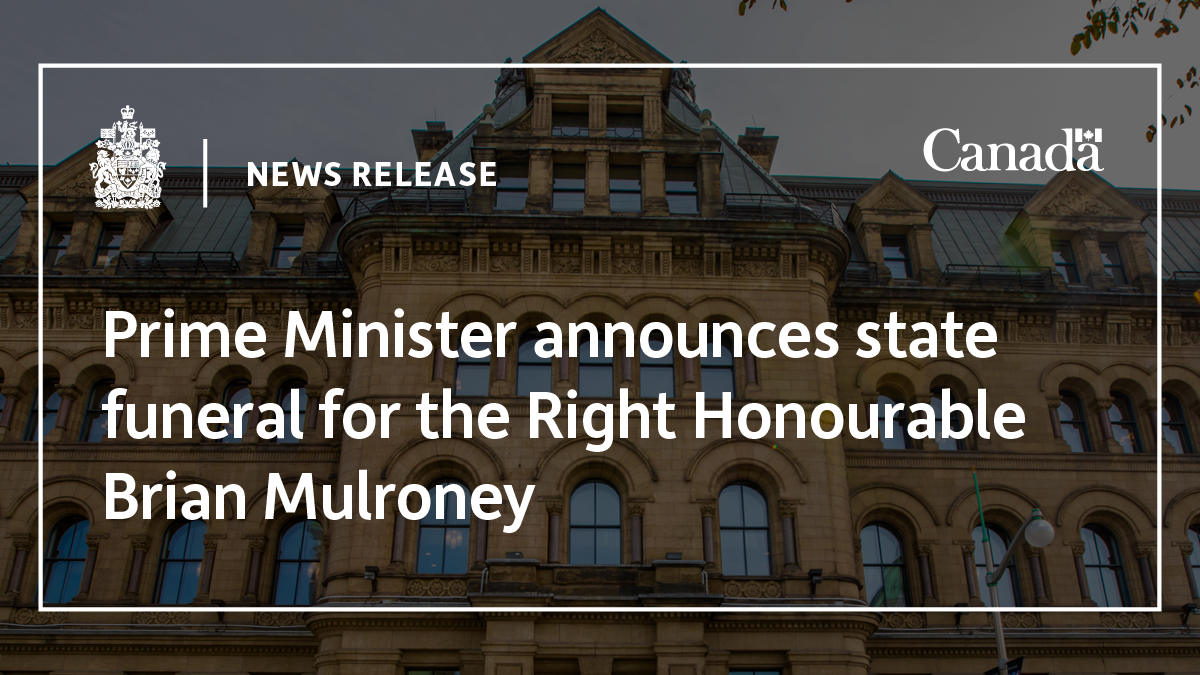 Prime Minister announces state funeral for the Right Honourable Brian ...