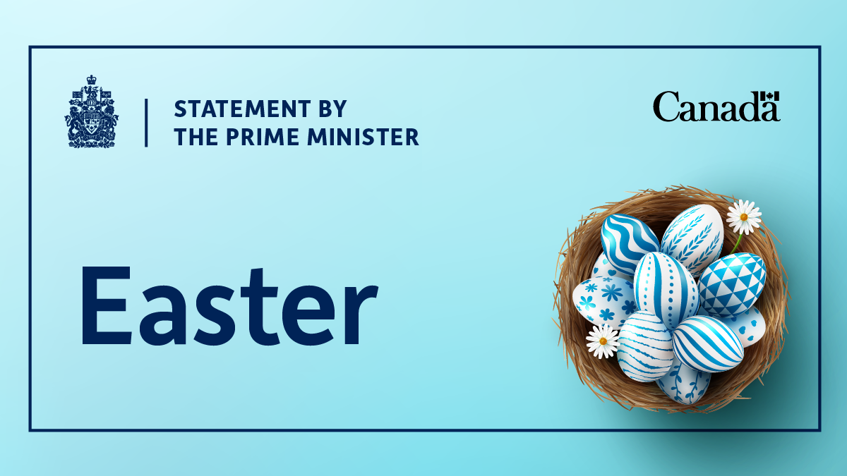 Statement by the Prime Minister on Easter | Prime Minister of Canada