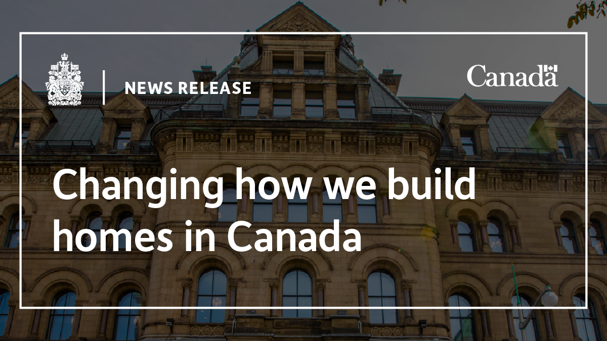 Changing how we build homes in Canada | Prime Minister of Canada