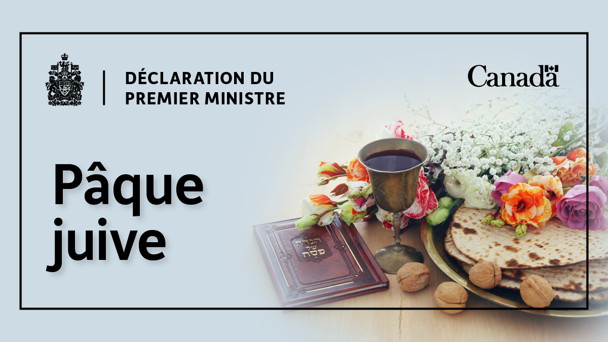 Déclaration du premier ministre à l’occasion de la Pâque juive ...
