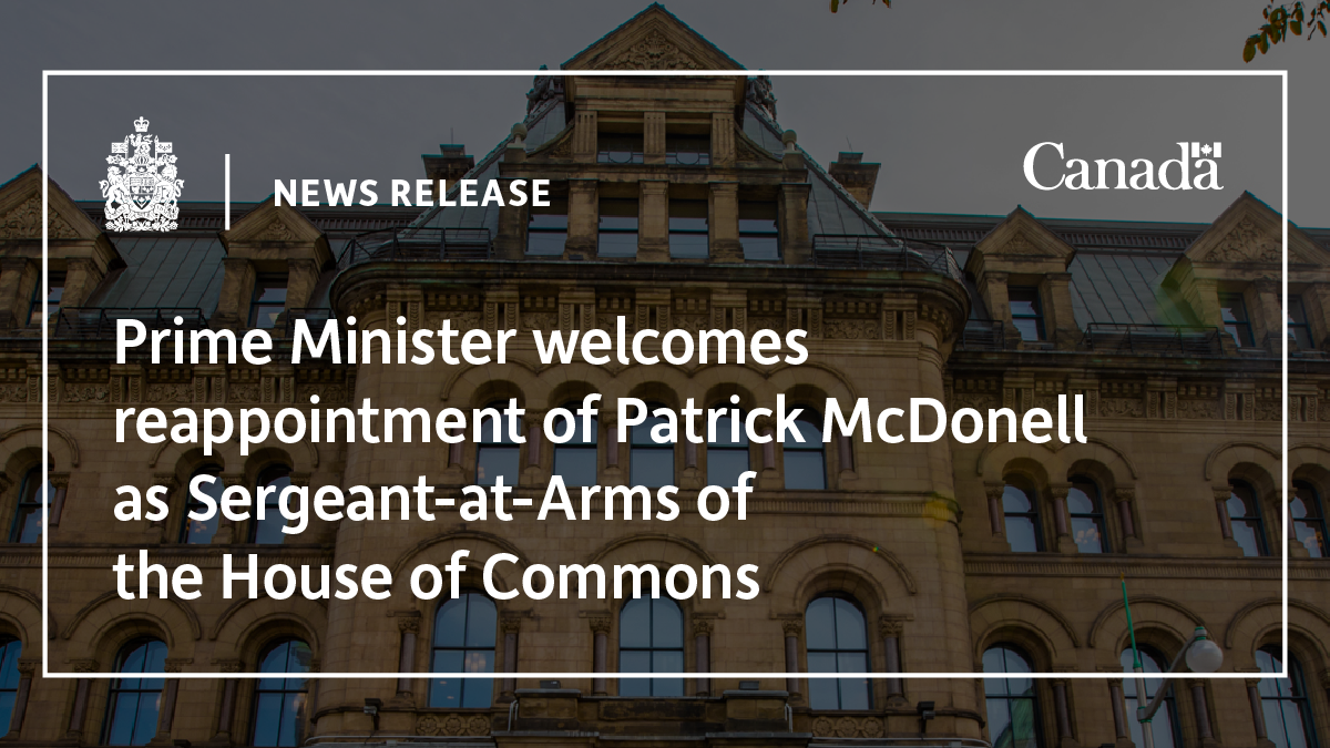 Prime Minister welcomes reappointment of Patrick McDonell as Sergeant ...