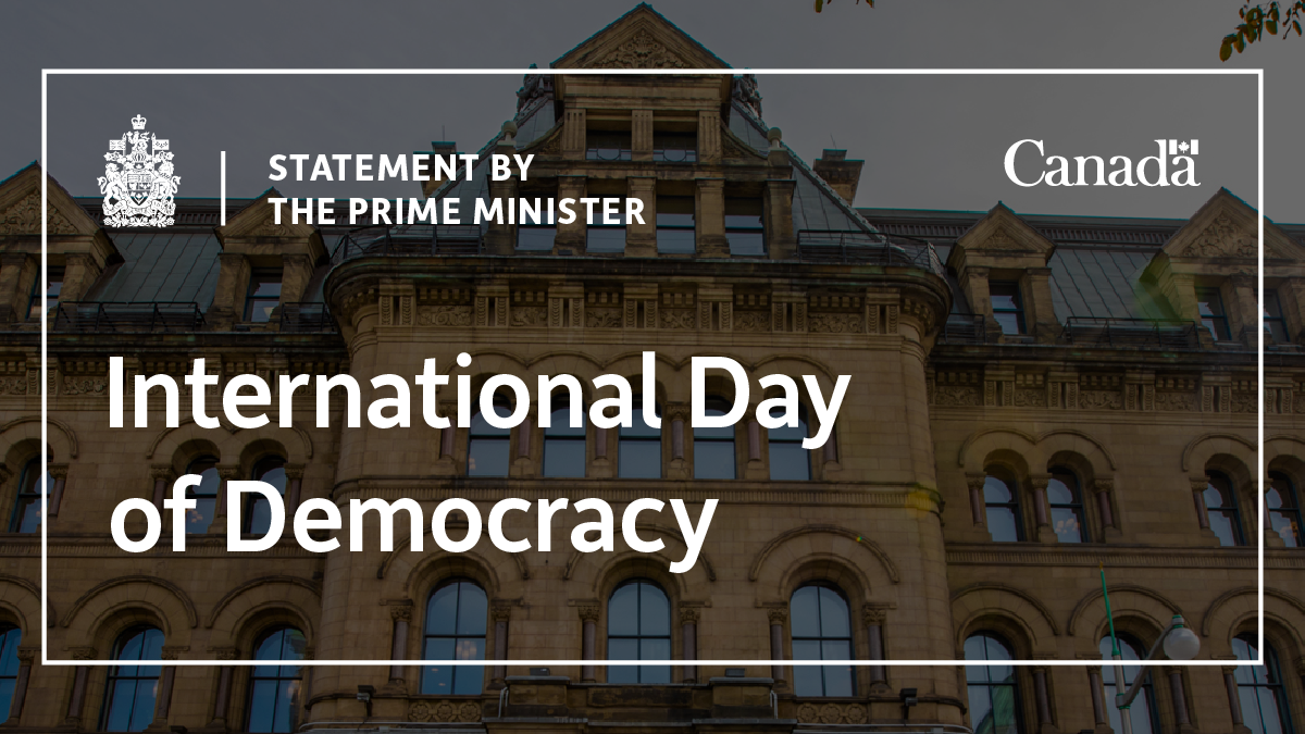 Statement by the Prime Minister on the International Day of Democracy ...