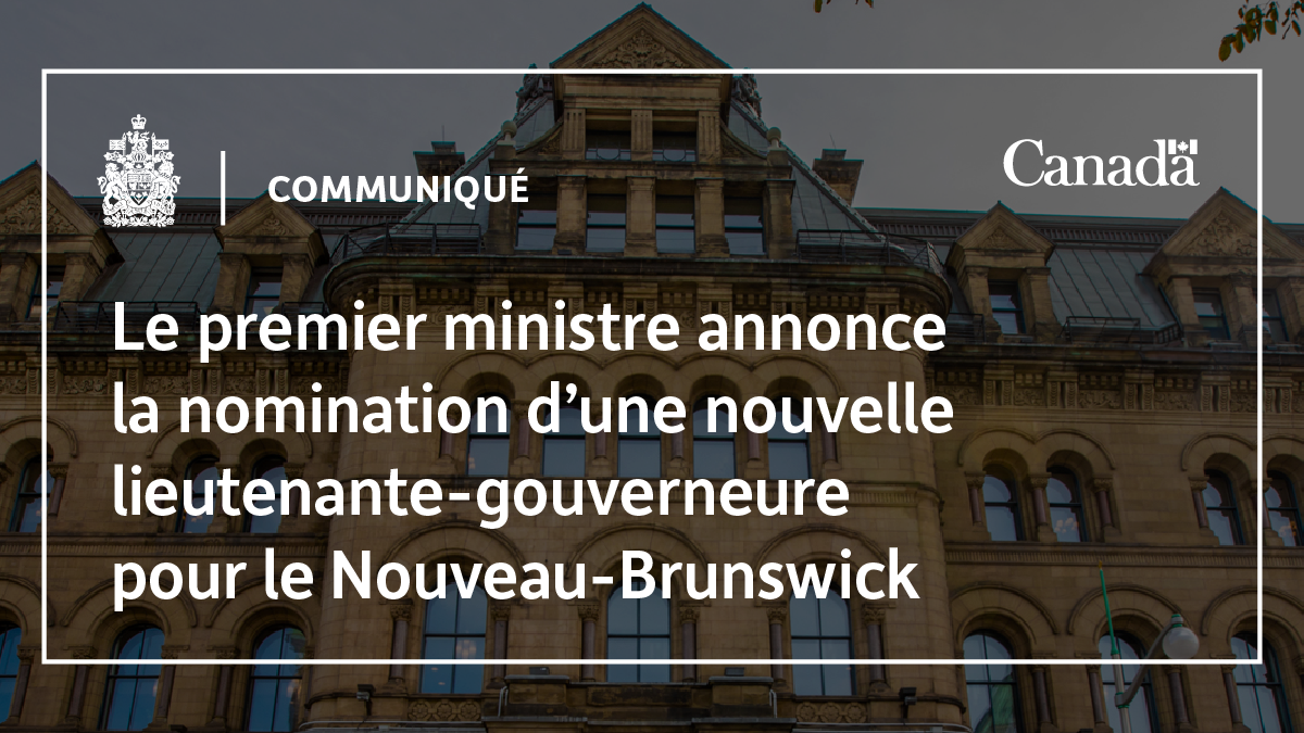 Le premier ministre annonce la nomination d’une nouvelle lieutenante ...