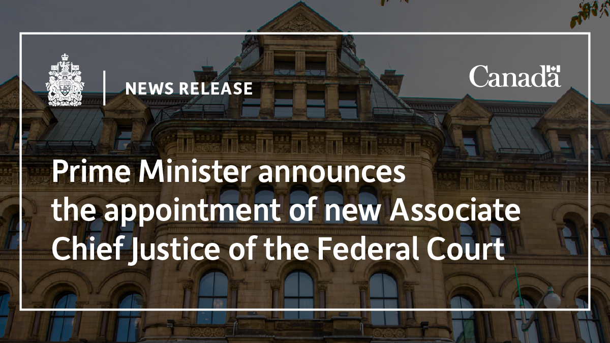 Prime Minister announces the appointment of new Associate Chief Justice of the Federal Court ...
