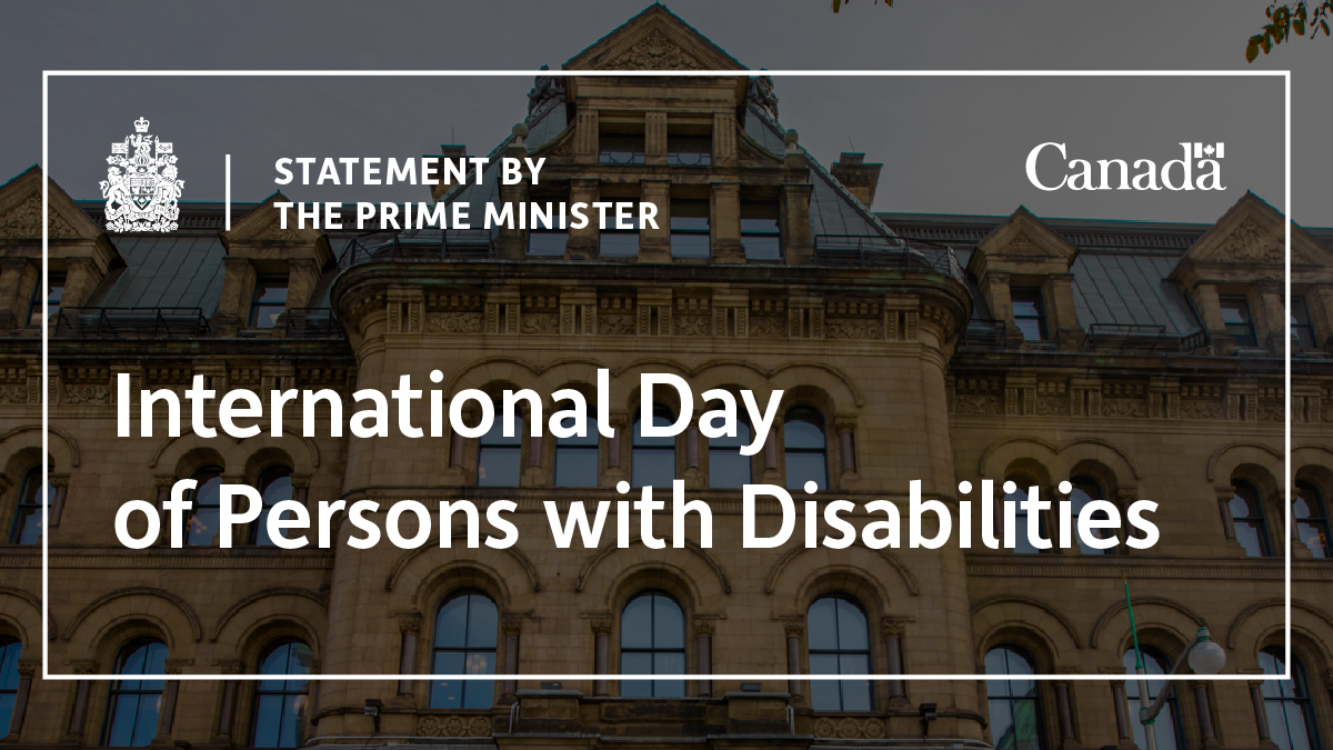 Statement by the Prime Minister on the International Day of Persons ...