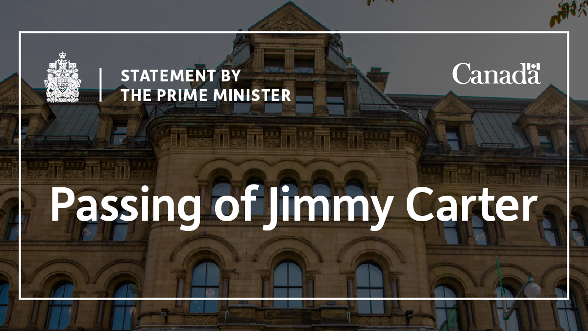 Statement by the Prime Minister on the passing of Jimmy Carter | Prime ...