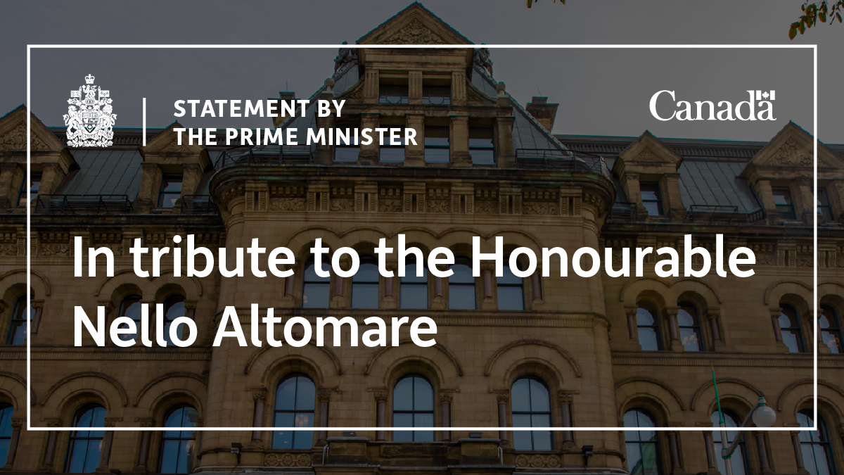 Statement by the Prime Minister in tribute to the Honourable Nello ...