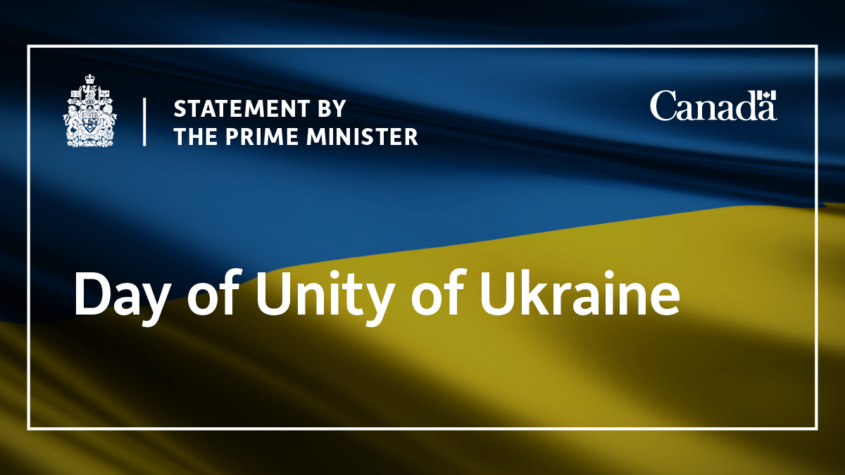 Statement by the Prime Minister on the Day of Unity of Ukraine | Prime ...