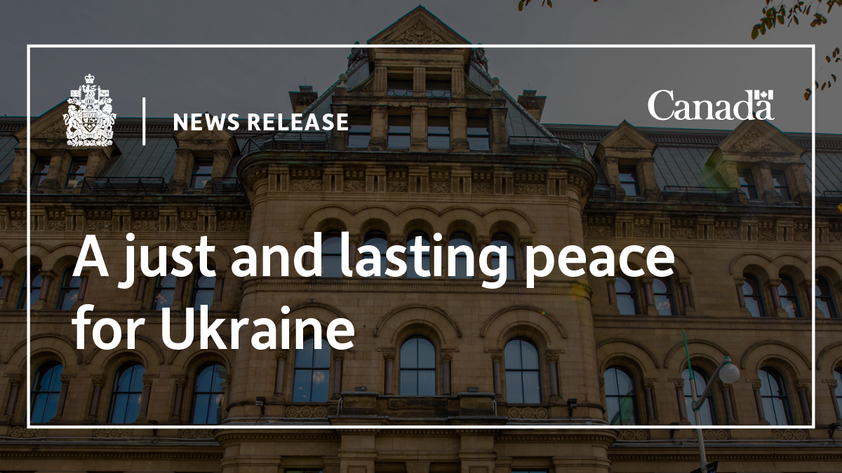 A just and lasting peace for Ukraine - EIN Presswire