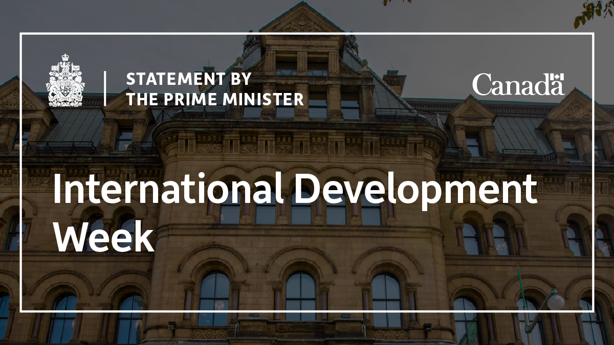 Statement by the Prime Minister on International Development Week ...