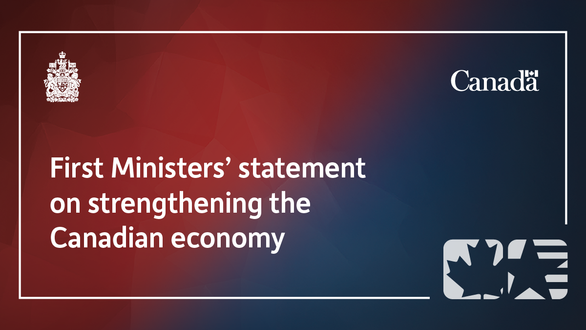 First Ministers’ statement on strengthening the Canadian economy ...
