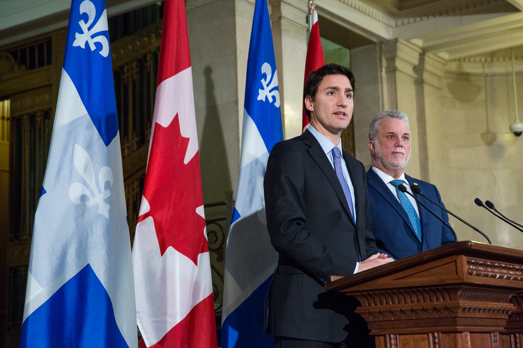 Prime Minister Justin Trudeau meets with the Premier of Quebec ...