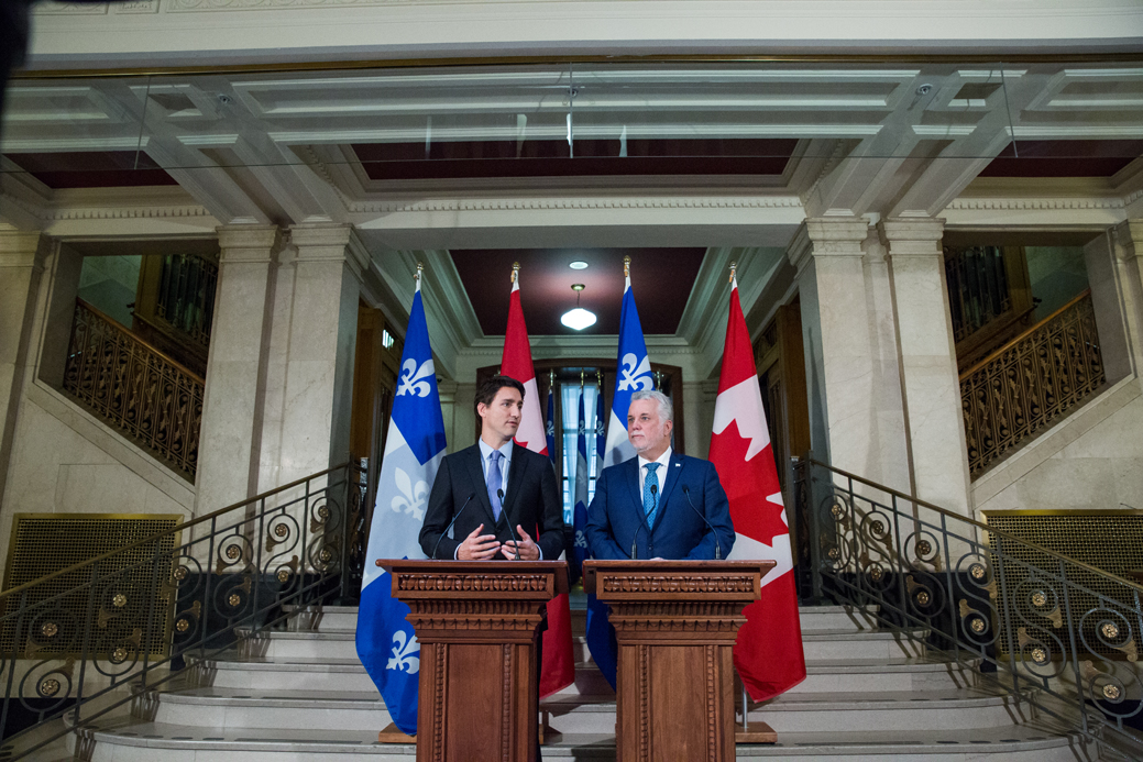 Prime Minister Justin Trudeau meets with the Premier of Quebec ...