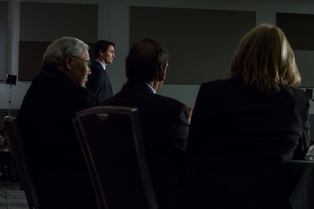 Prime Minister Justin Trudeau attends the presentation of the Final ...