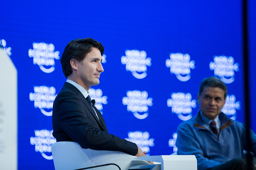Prime Minister Justin Trudeau attends the World Economic Forum (WEF) in ...