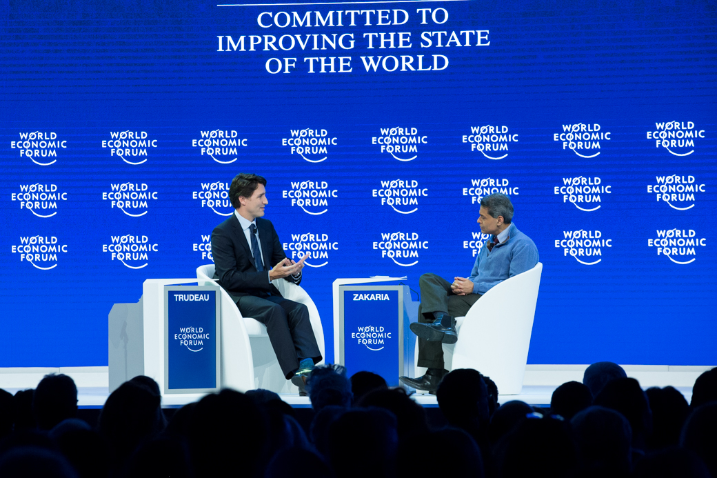 Prime Minister Justin Trudeau attends the World Economic Forum (WEF) in ...