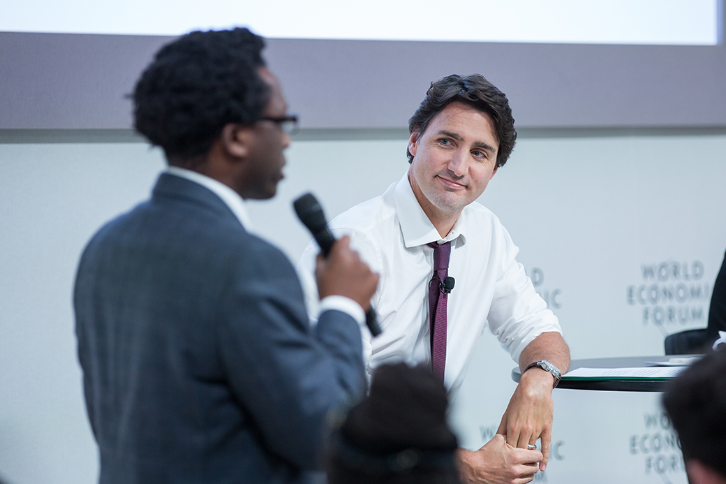 Prime Minister Justin Trudeau attends the World Economic Forum (WEF) in ...