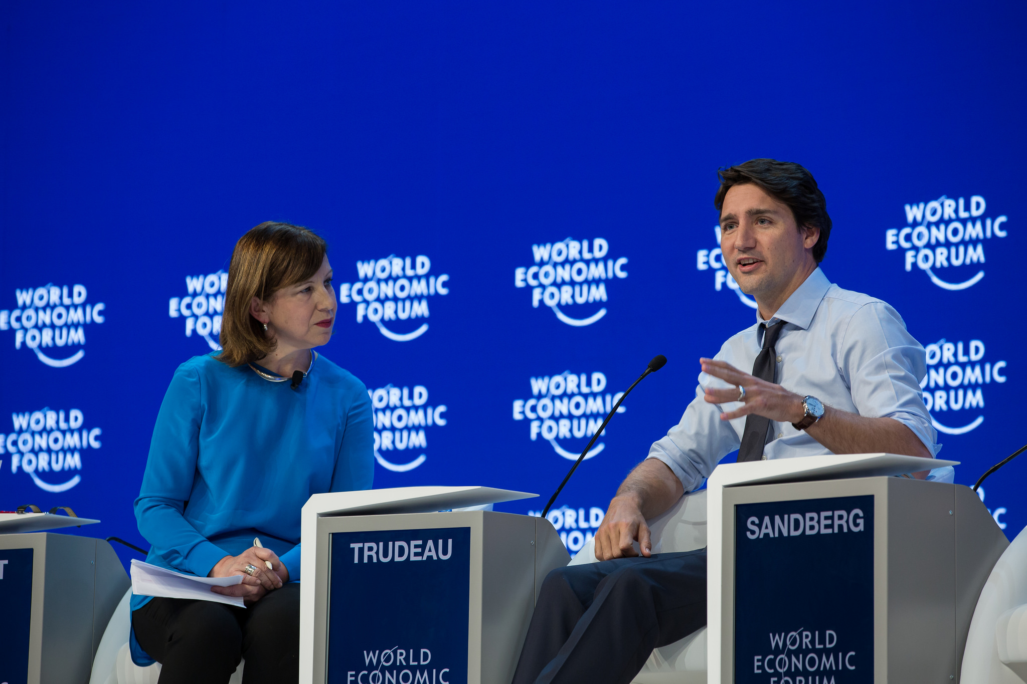 Prime Minister Justin Trudeau attends the World Economic Forum (WEF) in ...