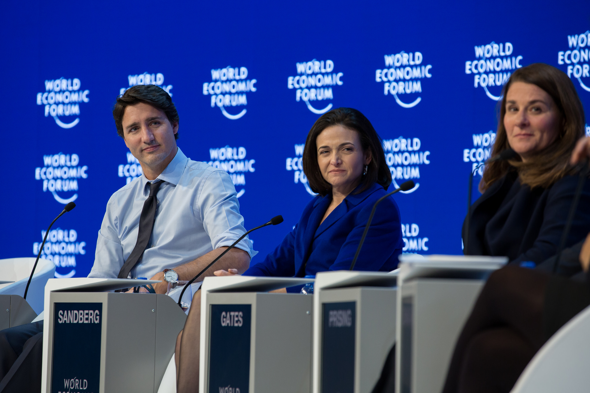 Prime Minister Justin Trudeau attends the World Economic Forum (WEF) in ...