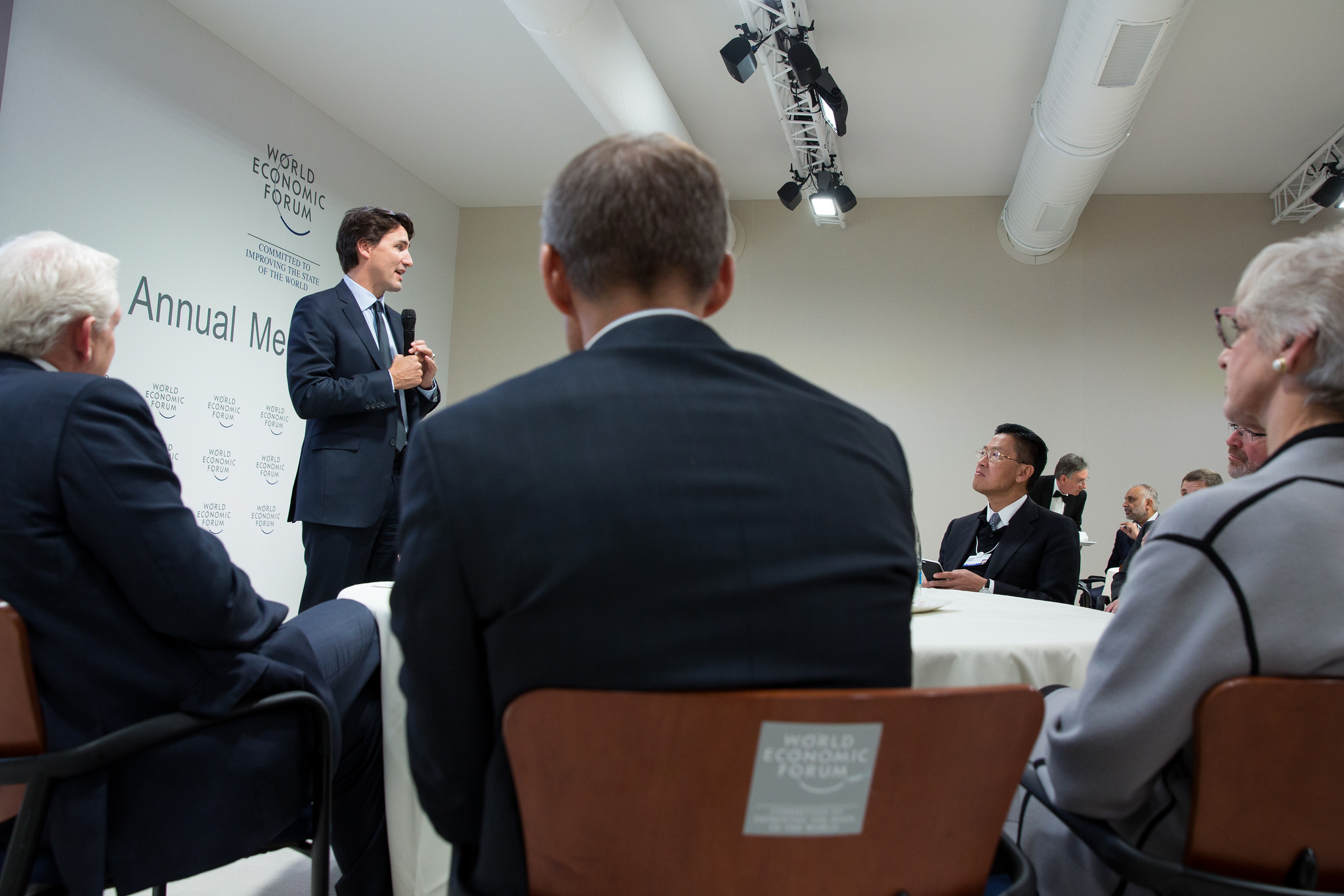 Prime Minister Justin Trudeau attends the World Economic Forum (WEF) in ...