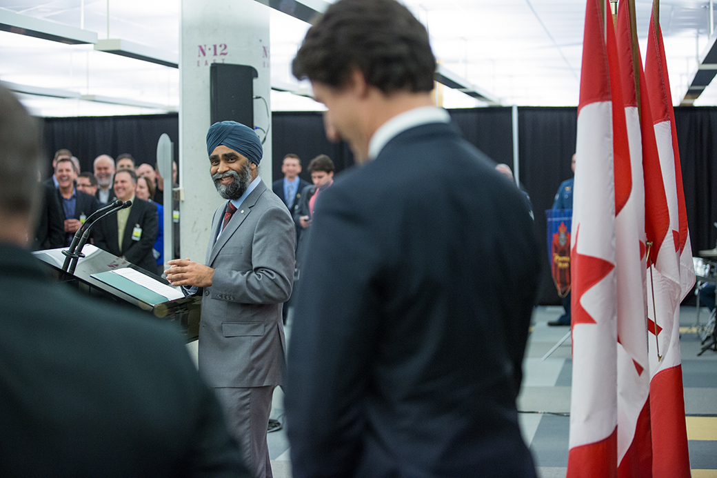 Prime Minister Justin Trudeau attends a reception at the Department of ...