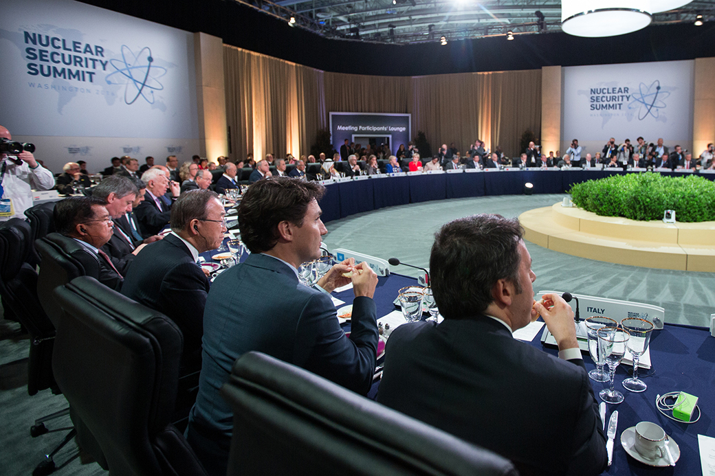 Prime Minister Justin Trudeau attends the 2016 Nuclear Security Summit in Washington, D.C ...