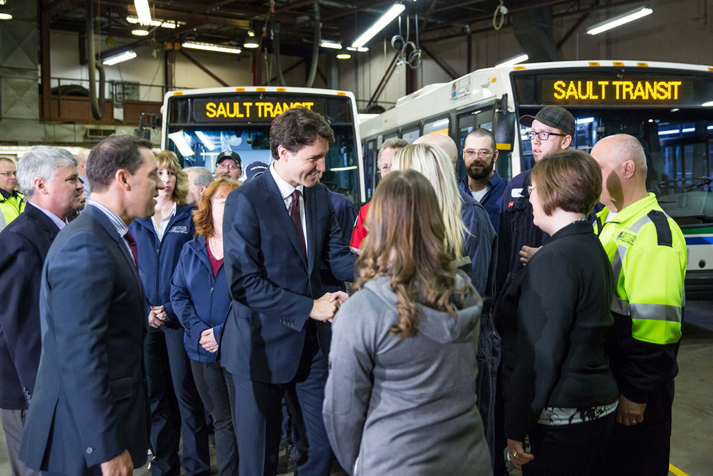 Prime Minister Justin Trudeau announces investments in transit in Sault ...