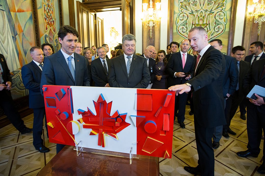 Prime Minister Justin Trudeau participates in the Signing Ceremony and ...