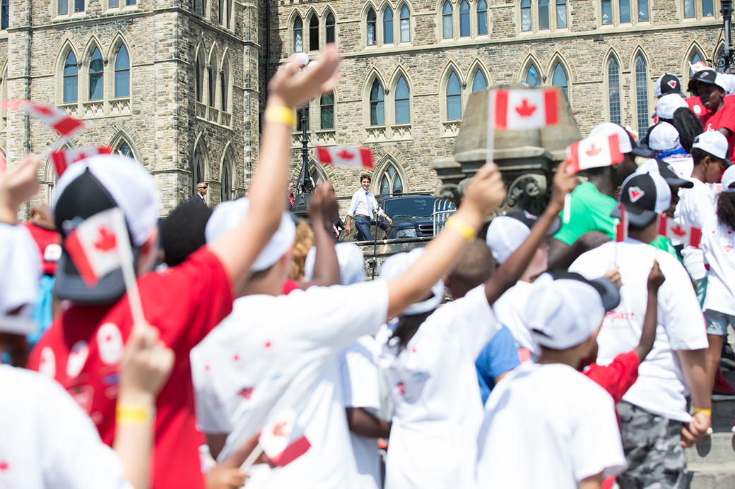 Prime Minister Justin Trudeau announces Rosie MacLennan as Canada's ...
