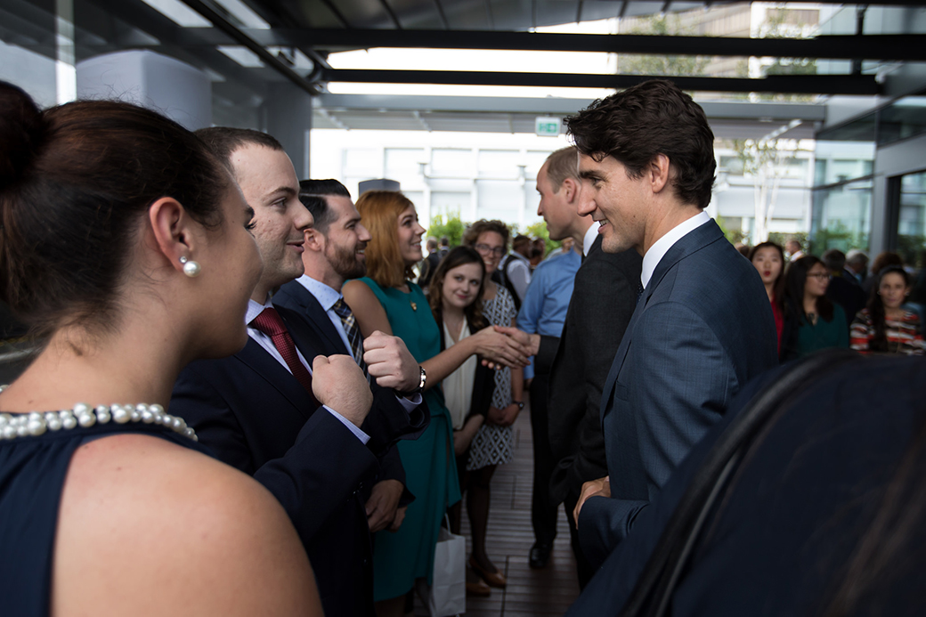 Prime Minister Trudeau, Mrs. Grégoire Trudeau and Their Royal ...