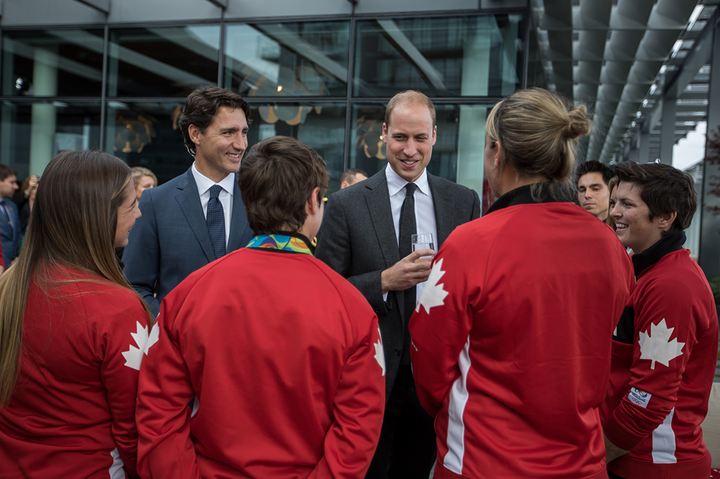 Prime Minister Trudeau, Mrs. Grégoire Trudeau and Their Royal ...