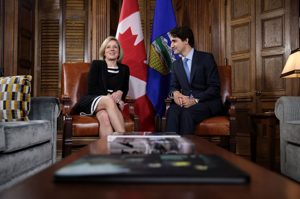 Prime Minister Justin Trudeau meets with Alberta premier Rachel Notley ...