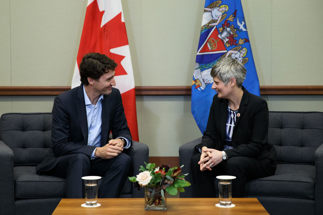 Prime Minister Justin Trudeau meets with Mayor Lisa Helps in Victoria ...