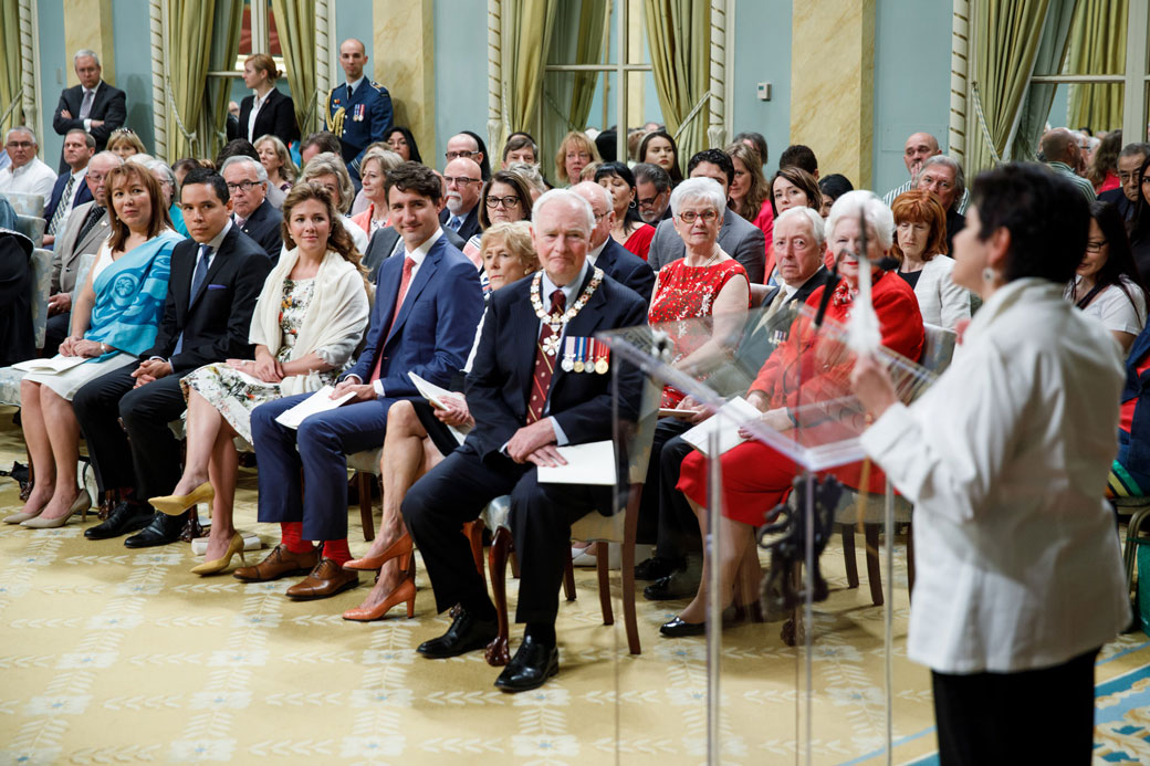 Prime Minister Justin Trudeau and Sophie Grégoire Trudeau attend a ...