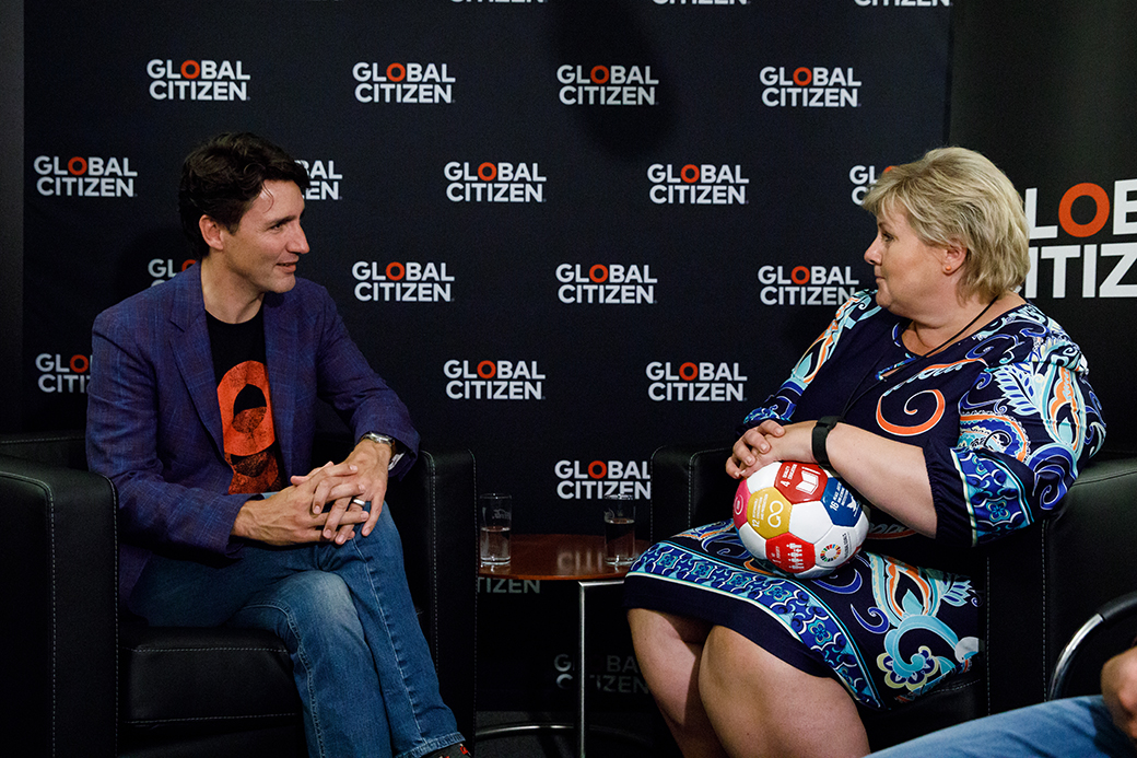 Prime Minister Justin Trudeau meets with the Prime Minister of Norway ...