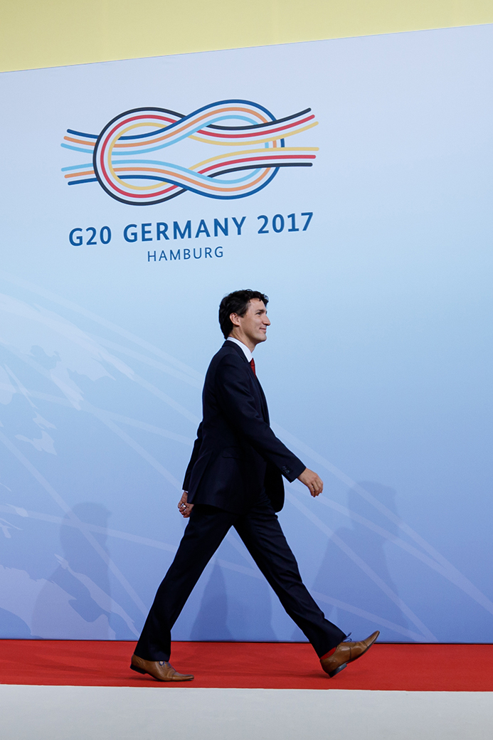 Prime Minister Justin Trudeau attends the G20 Leaders’ Retreat in ...