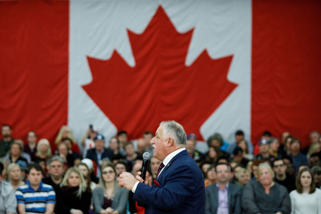 Prime Minister Justin Trudeau and MP Darrell Samson answer questions ...
