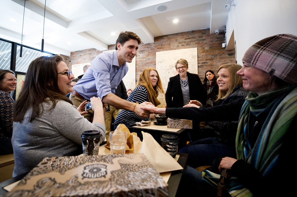 Prime Minister Justin Trudeau, Bob Bratina and Filomena Tassi stop by ...