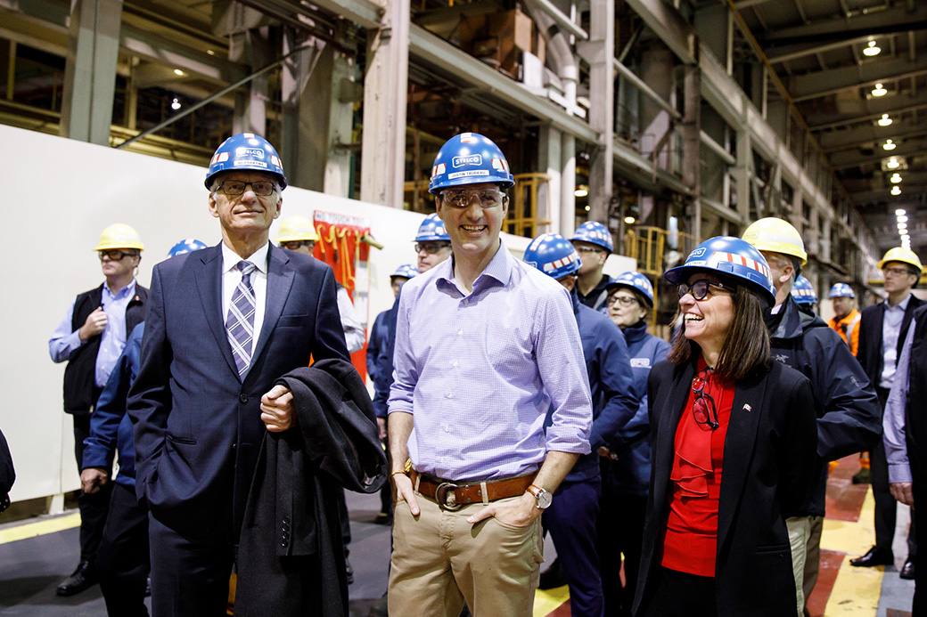Prime Minister Justin Trudeau, Bob Bratina and Filomena Tassi visit ...