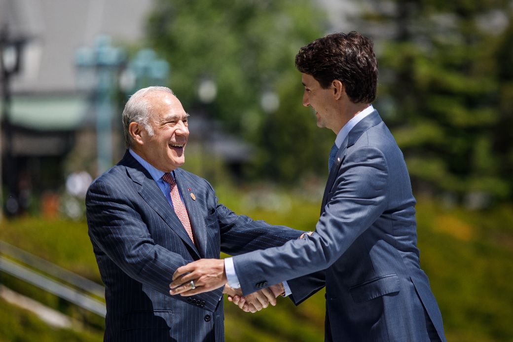 Prime Minister Justin Trudeau attends the Official Welcoming Ceremony ...